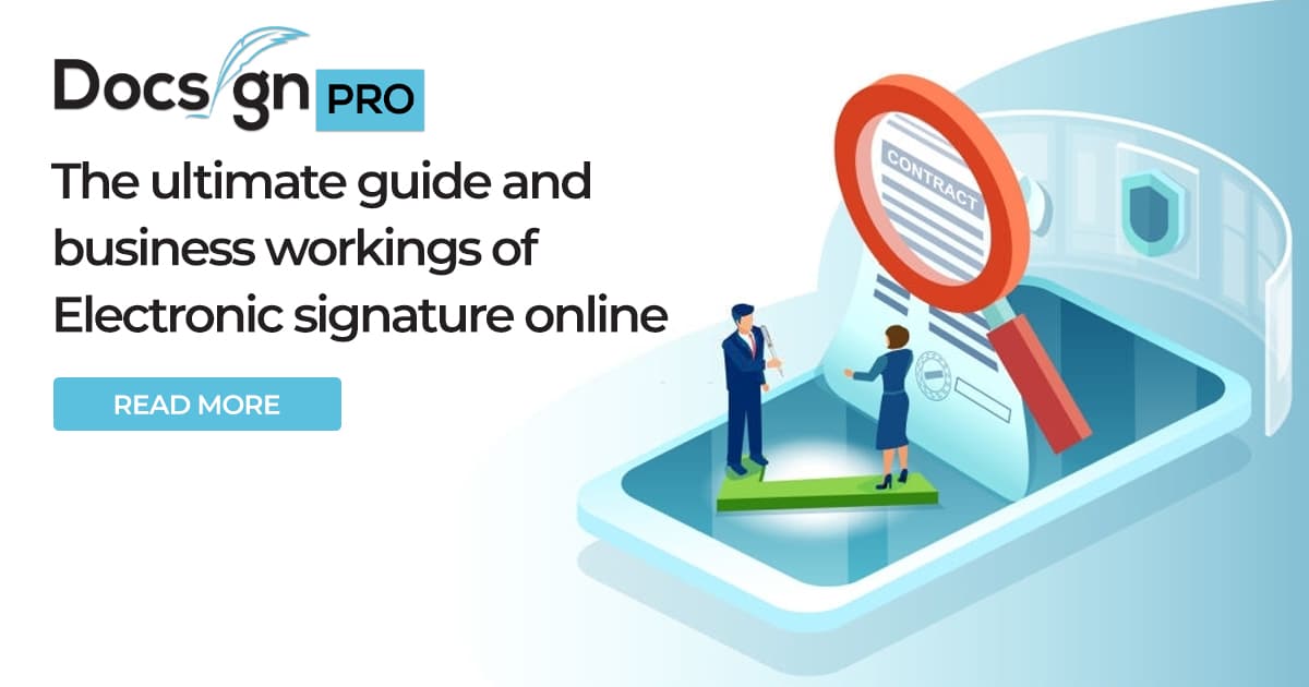 Working Business of Electronic Signature Online - DocsignPro